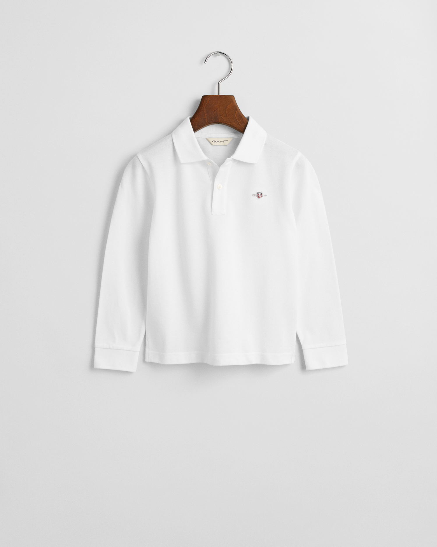 Polo de piqué de manga larga Shield Kids - GANT